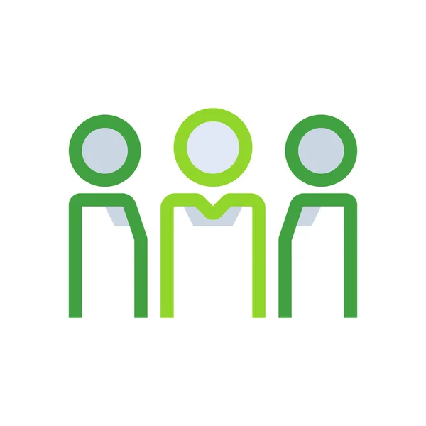 Leadership Business People Icon Green Outline Style Leadership Business ...