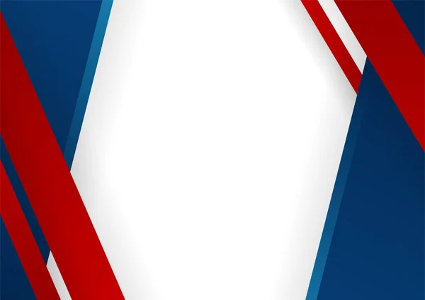 Modern Abstract Red Blue Border Frame Element White Background Business ...