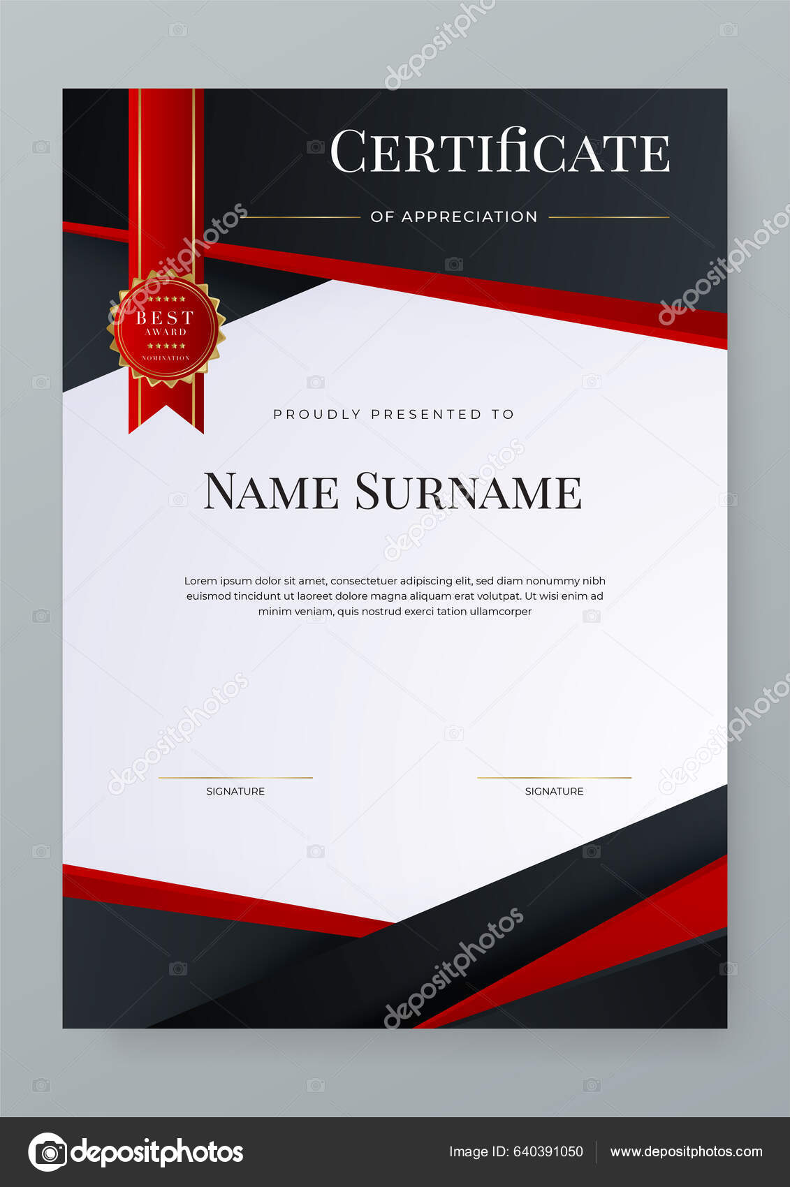 Modern Certificate Design