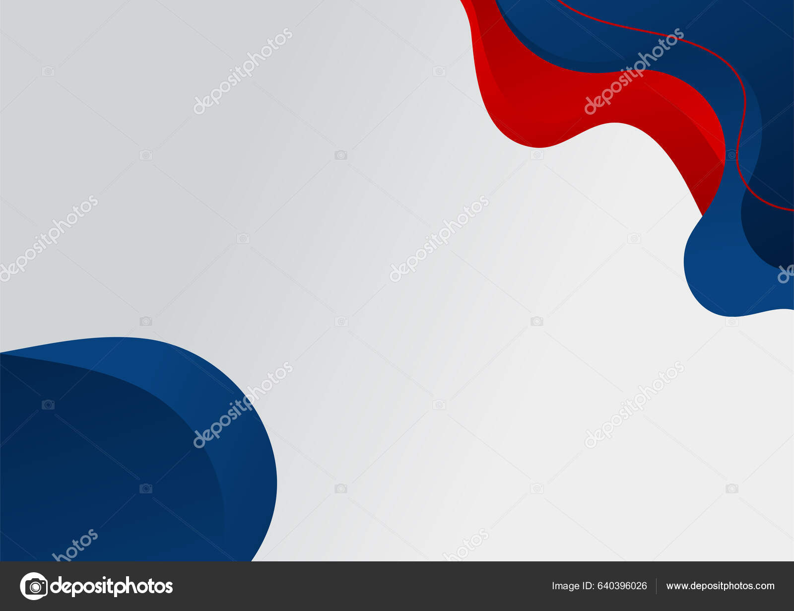 Blue Red White Presentation Background Design Vector Illustration ...
