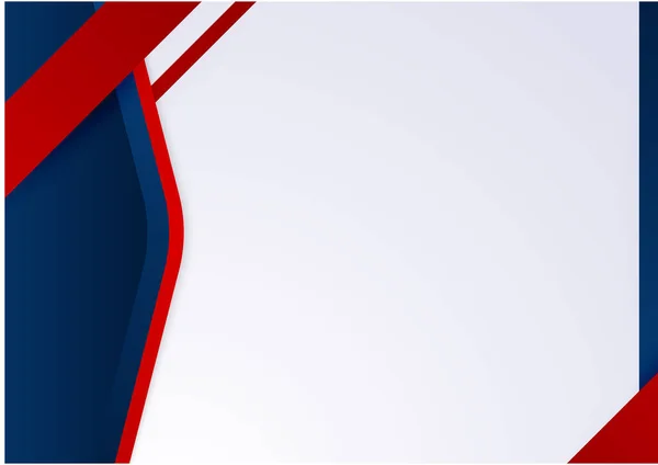 Modern Abstract Red Blue Border Frame Element White Background Business ...