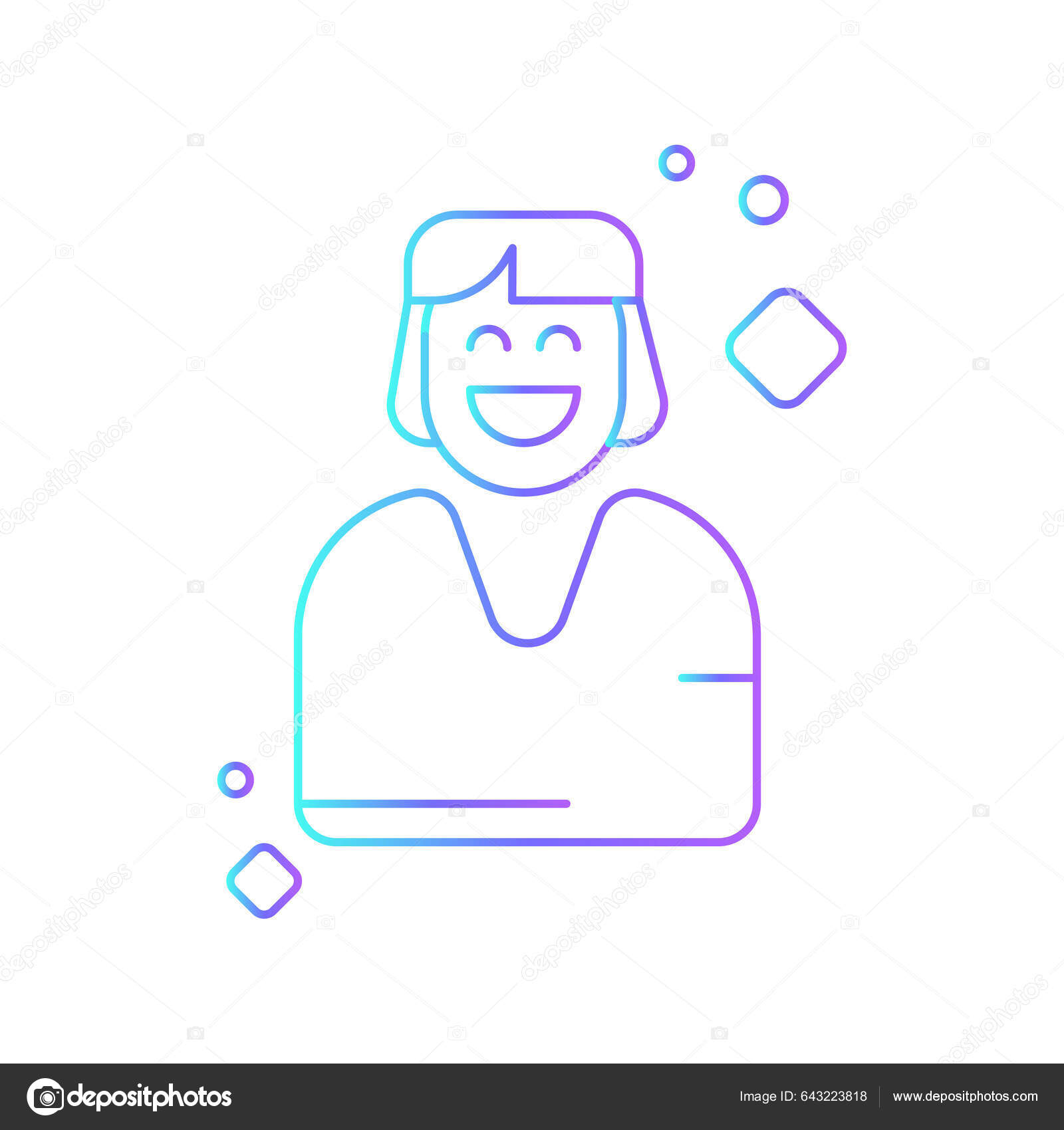 Image vectorielle Customer Satisfaction Feedback Icons Purple Blue ...