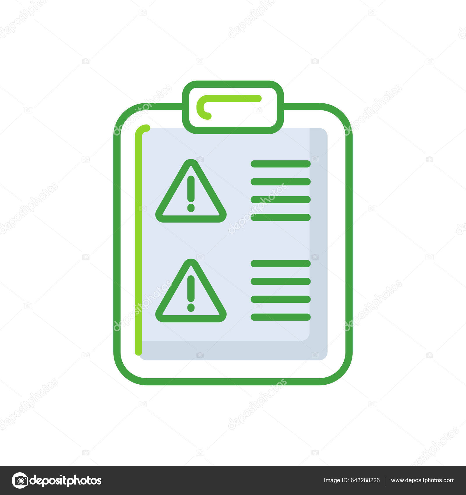 Report Business Management Icon Green Outline Style Report Sign Symbol ...