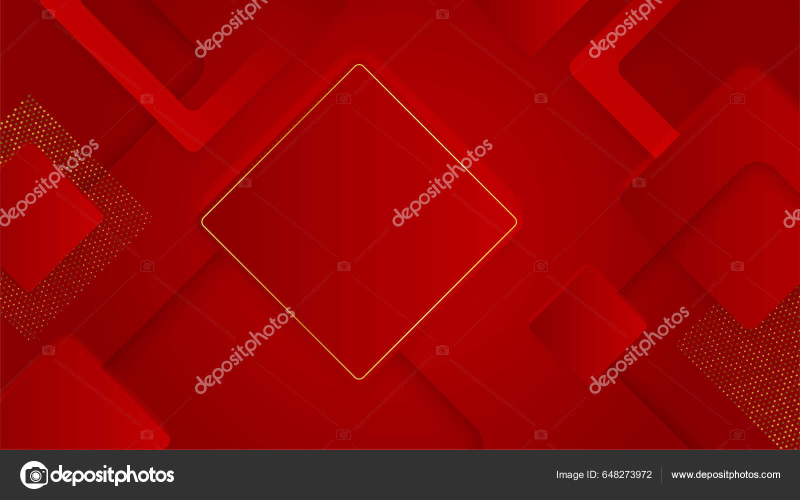 Abstract Red Gold Shapes Background Stock Vector by ©salmanalfa 648273972