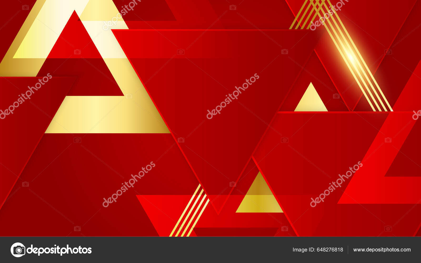 Modern Red Gold Background Vector Illustration Stock Vector by ...