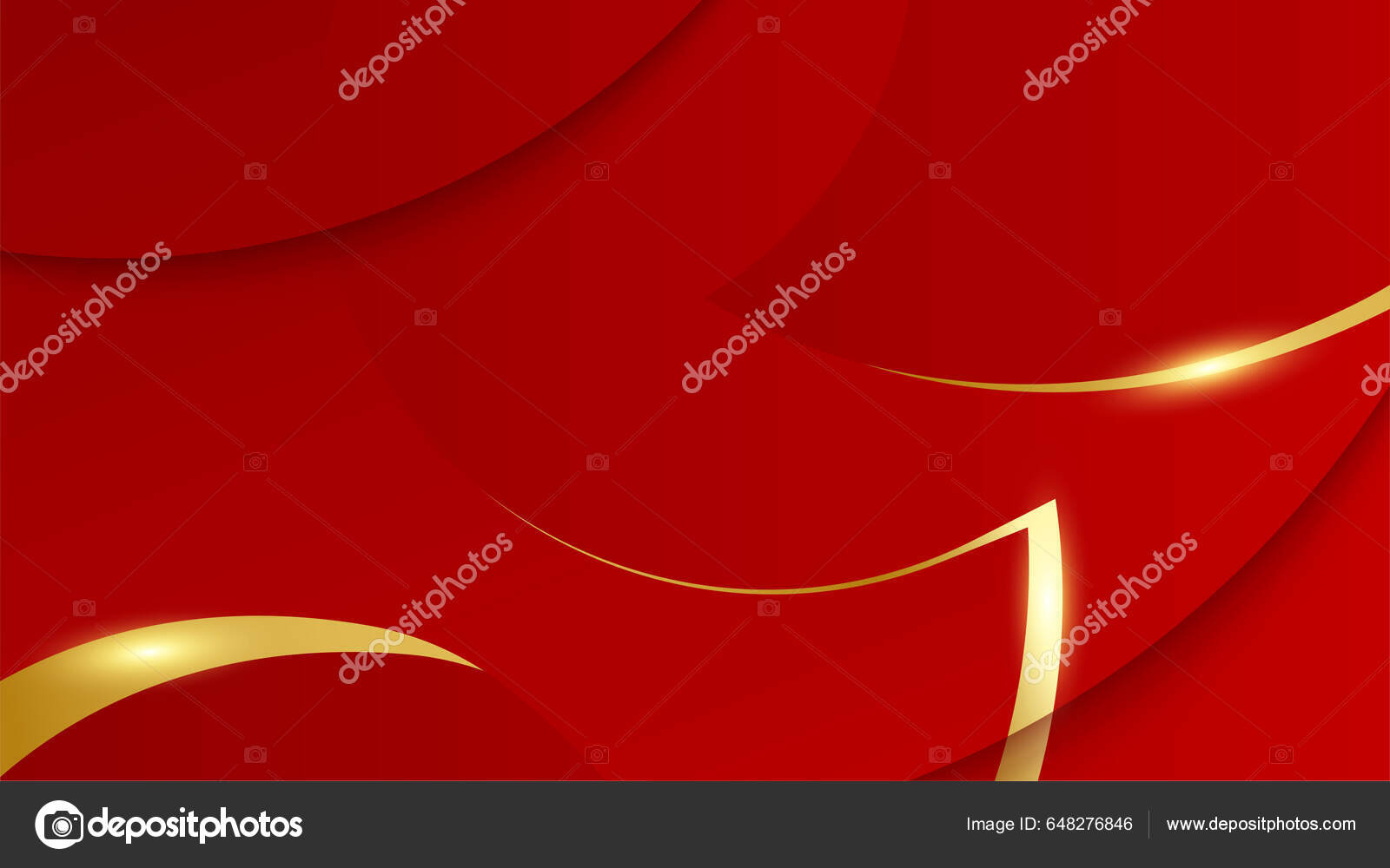 Modern Red Gold Background Vector Illustration Stock Vector by ...