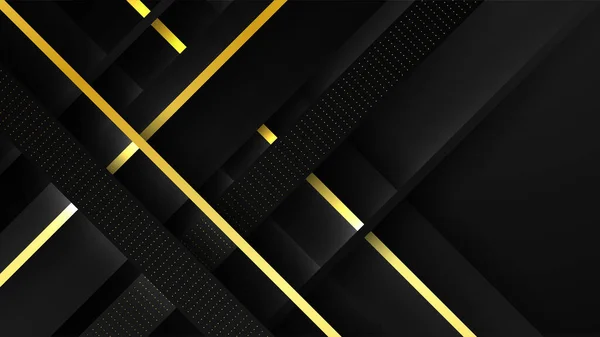 Latar Belakang Banner Abstrak Hitam Dan Kuning Vektor Stok oleh ...