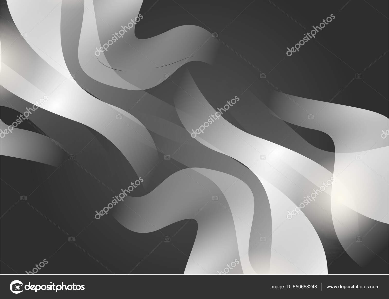 Abstract Wave Curve Vector Line Black Background Modern Wavy Line Stock Vector By ©salmanalfa