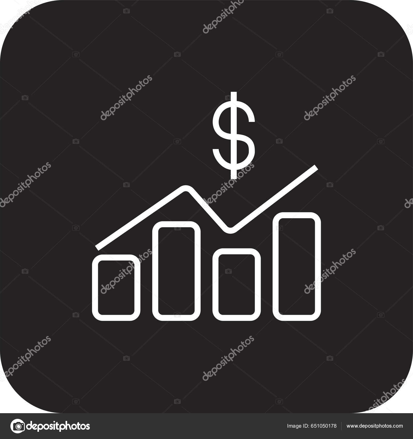 Image vectorielle Statistiques Icône D'affaires Avec Style Ligne Rempli ...