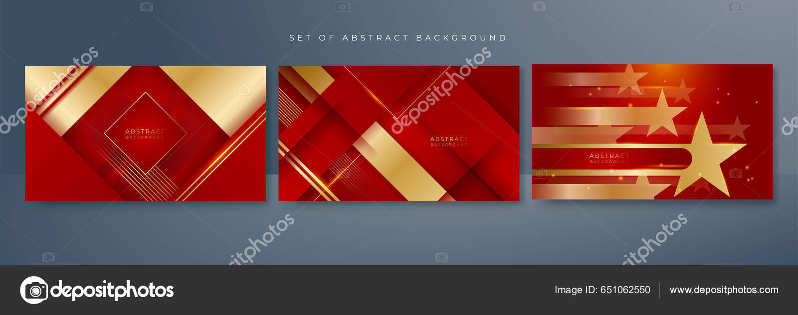 Abstract Red Gold Shapes Background Stock Vector by ©salmanalfa 651062550
