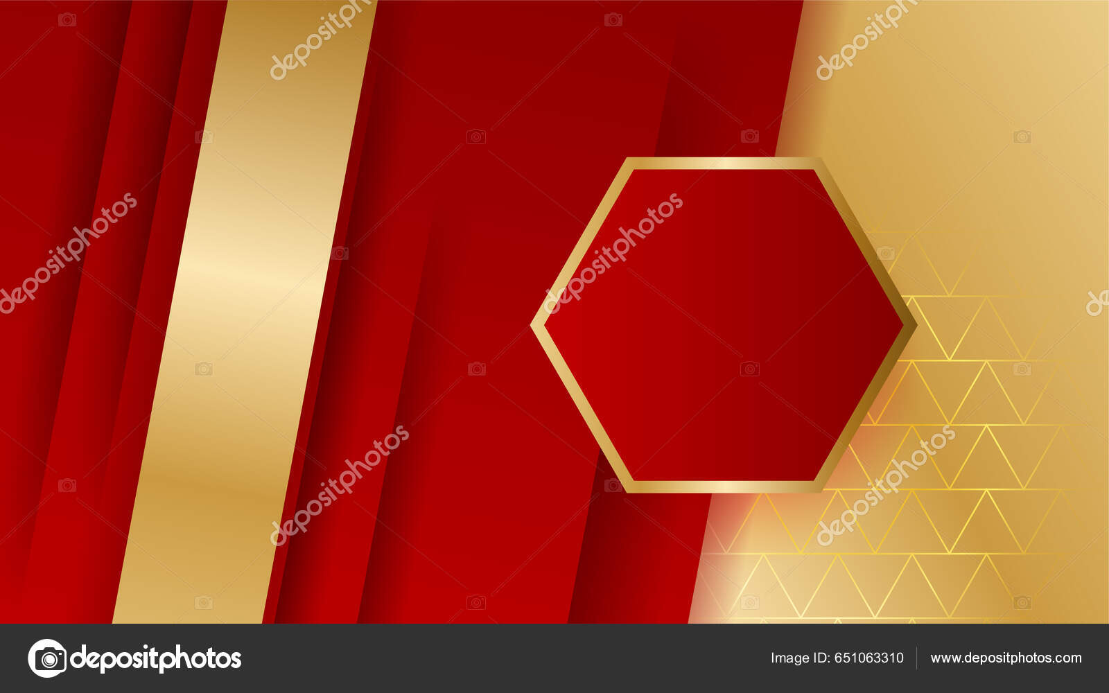 Abstract Red Gold Shapes Background Stock Vector by ©salmanalfa 651063310