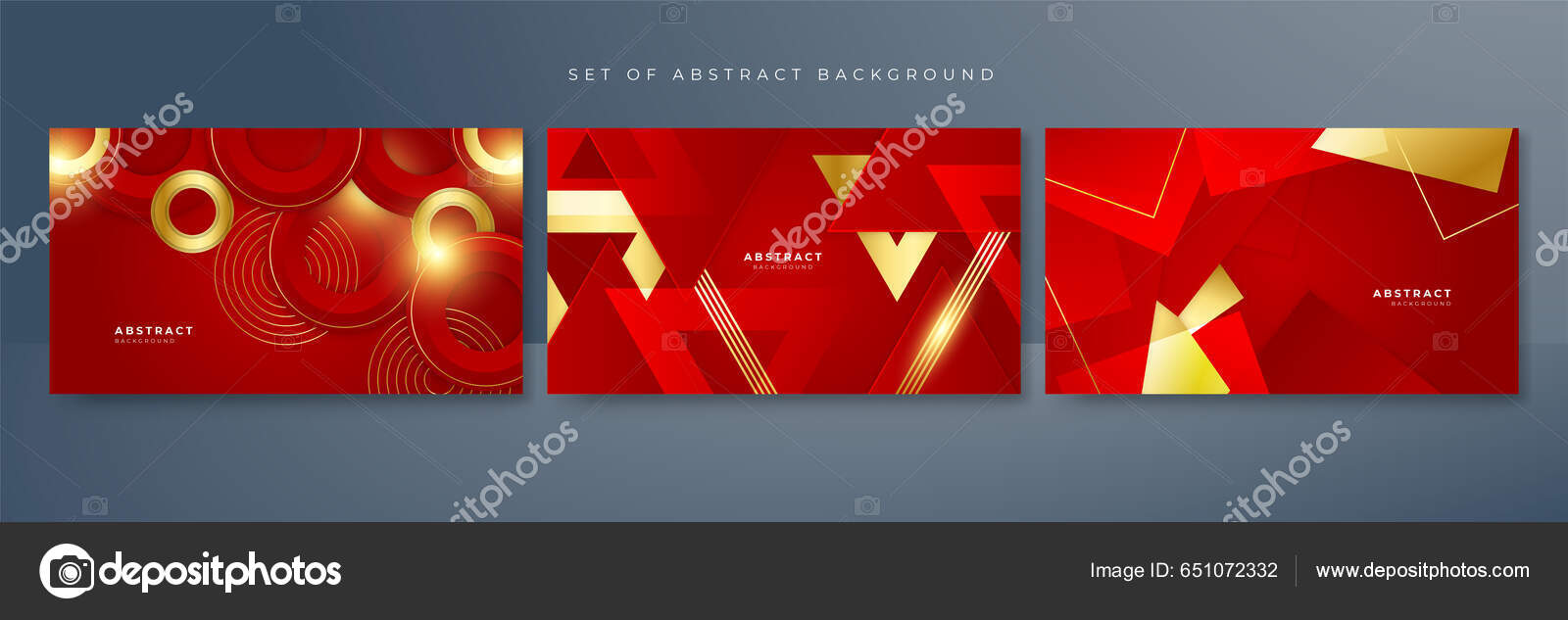 Modern Red Gold Background Vector Illustration Stock Vector by ...