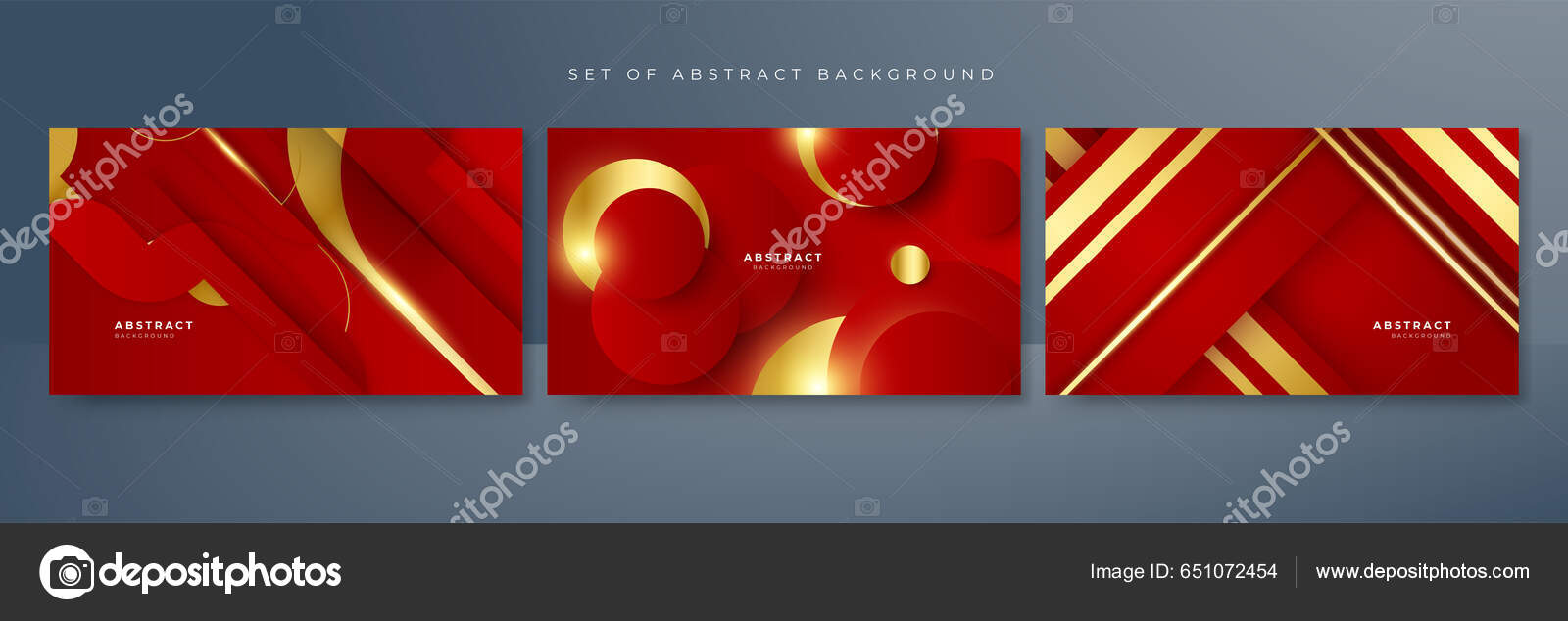 Modern Red Gold Background Vector Illustration Stock Vector by ...