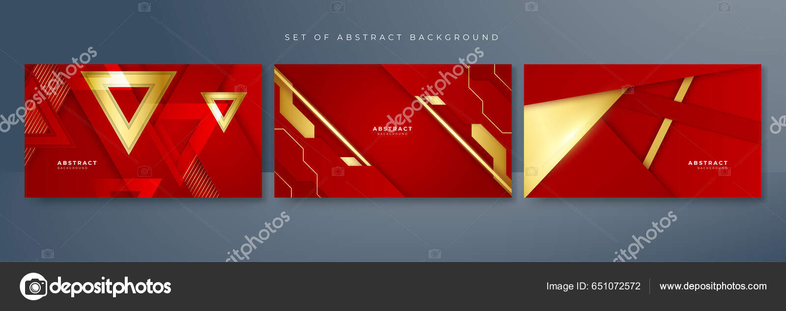 Modern Red Gold Background Vector Illustration Stock Vector by ...