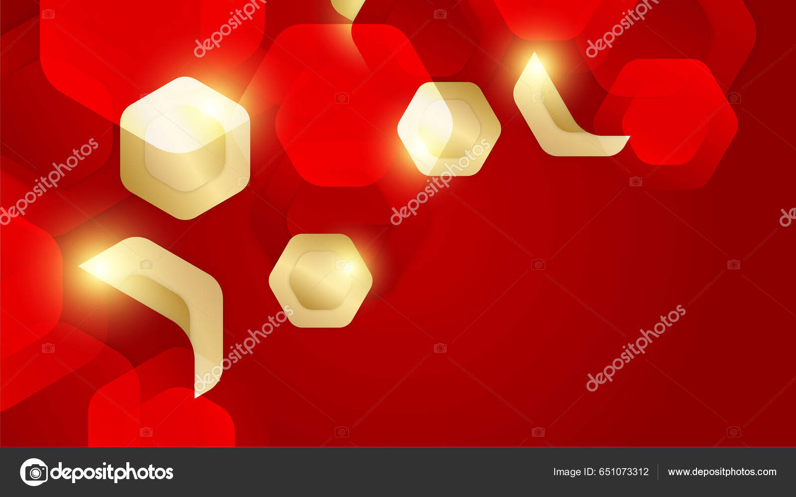 Modern Red Gold Background Vector Illustration Stock Vector by ...