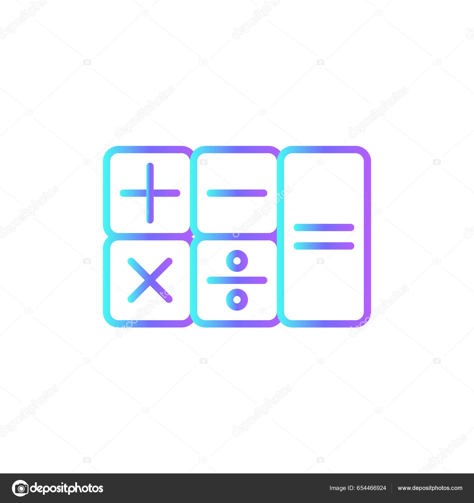 Calculate Data Analysis Icon Blue Duotone Style Finance Management ...
