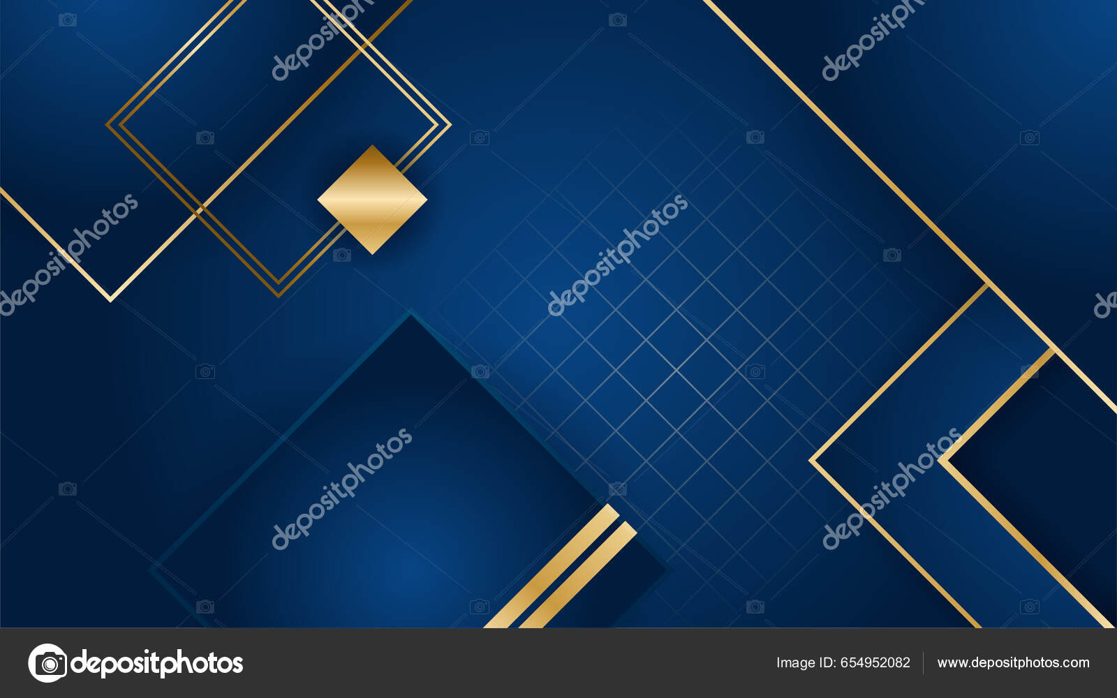 Gold Blue Abstract Background