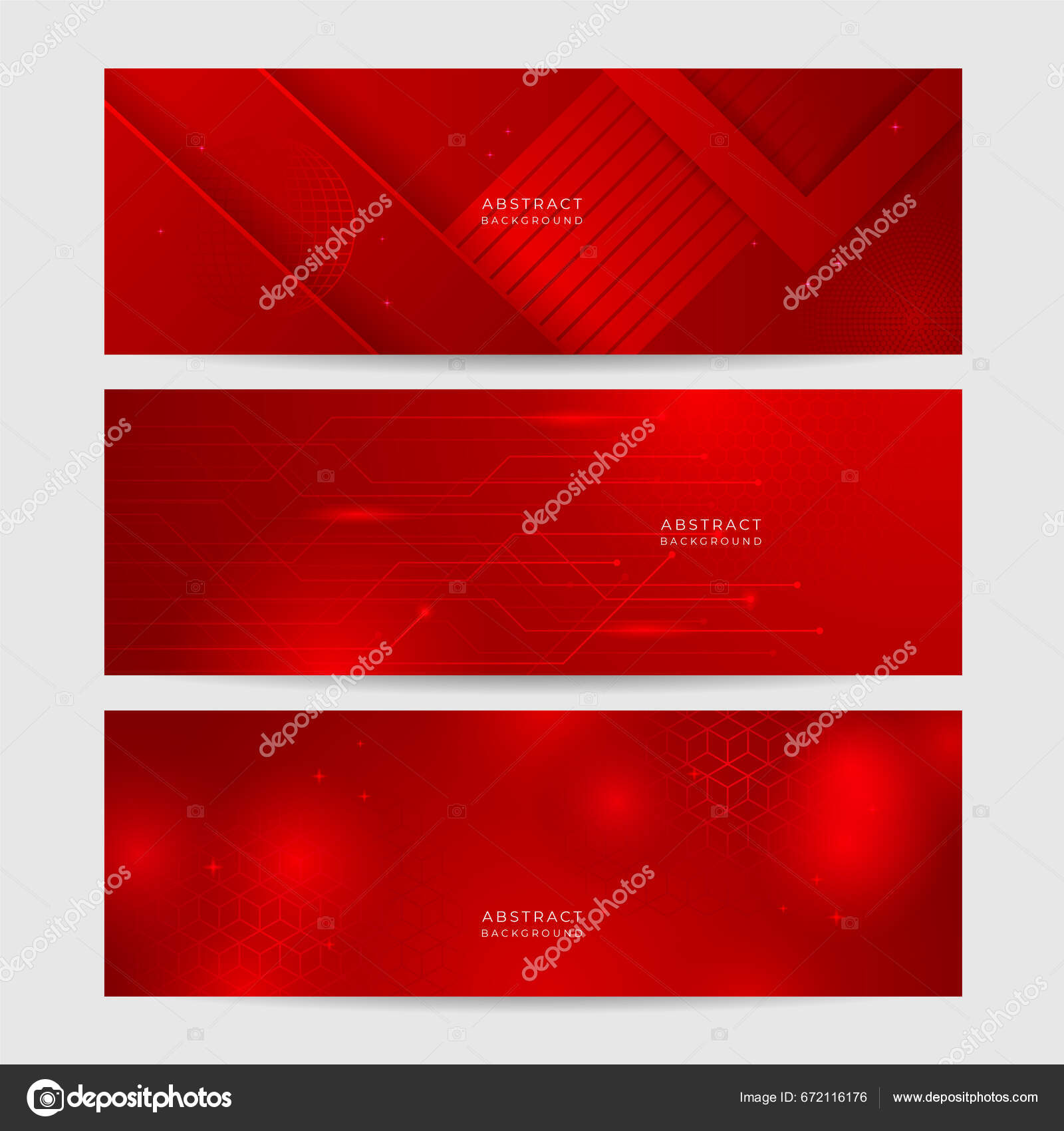 Red Technology Digital Banner Design Science Medical Digital Technology ...