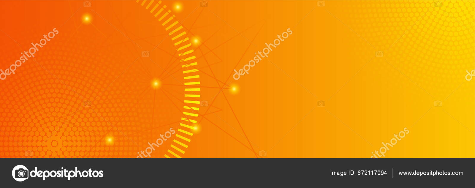 Orange Technology Digital Banner Design Science Medical Digital ...