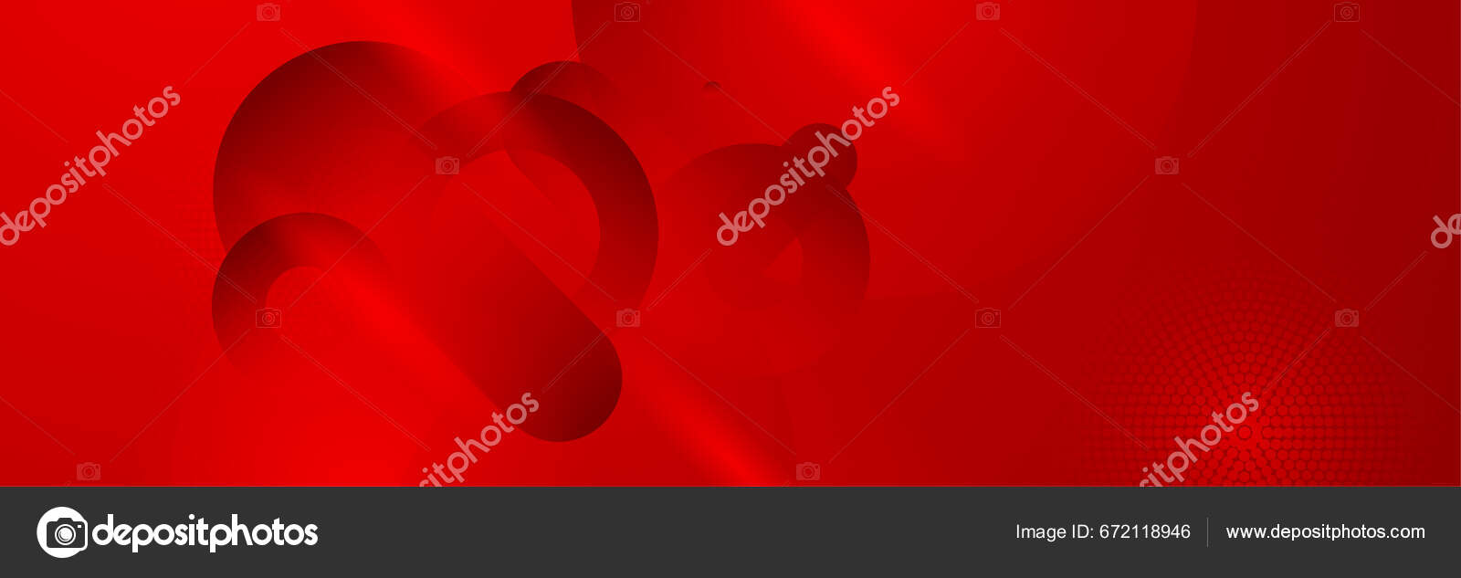 Modern Red Abstract Banner Background Red Banner Template Vector ...
