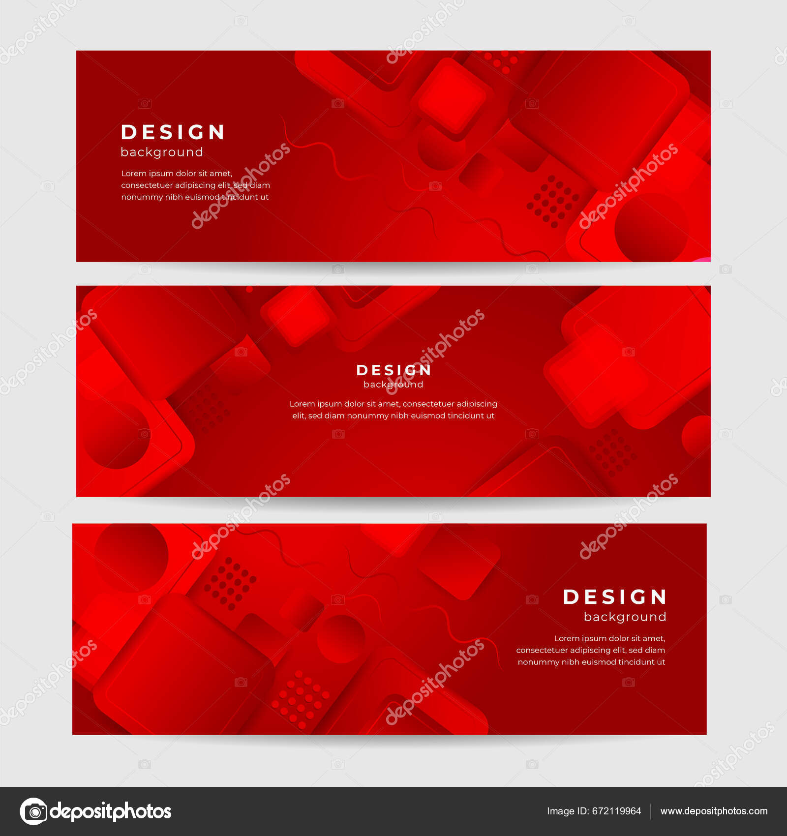 Abstract Banner Design Dark Red Technology Geometric Background Vector ...