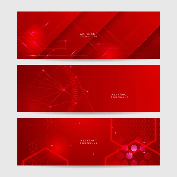 Red Technology Digital Banner Design Science Medical Digital Technology ...