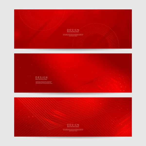 Modern Red Abstract Banner Background Red Banner Template Vector ...