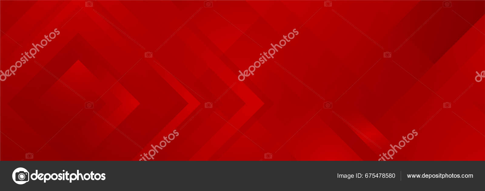 Digital Networking Red Wide Banner Design Background Abstract Banner ...