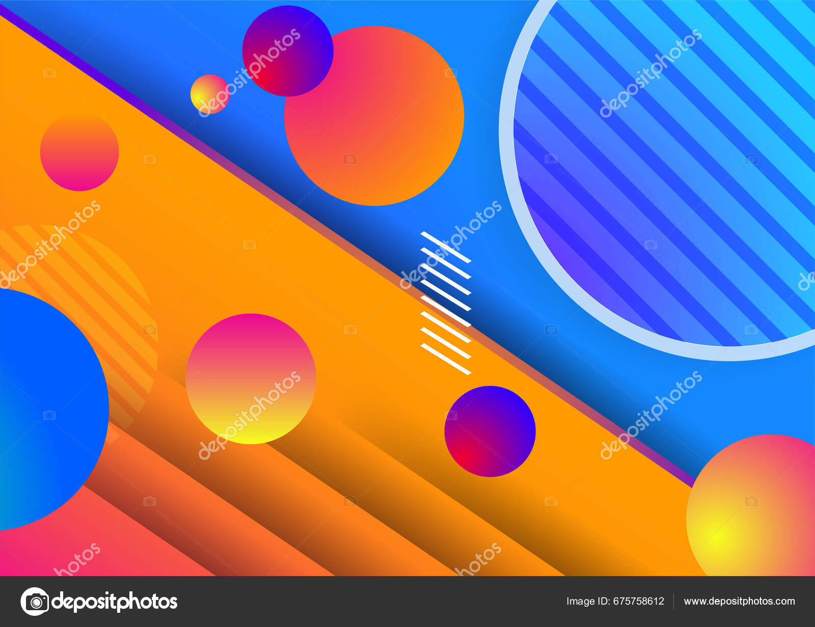 Cheerful Abstract Shape Colorful Design Background Stock Vector by ...