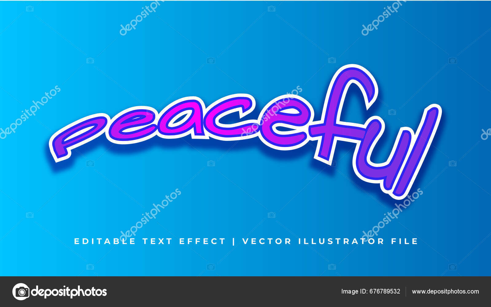 Modern Editable Text Style Effect Illustrator Vector Design Template ...