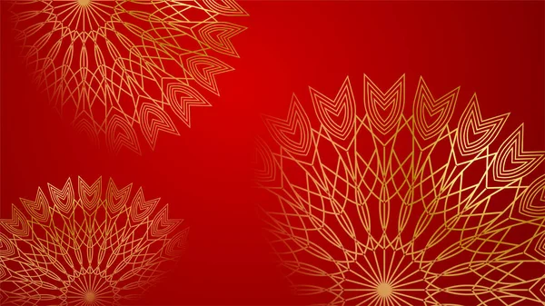 Luxury Gold Red Pattern Decoration Design Background Art Ornament ...
