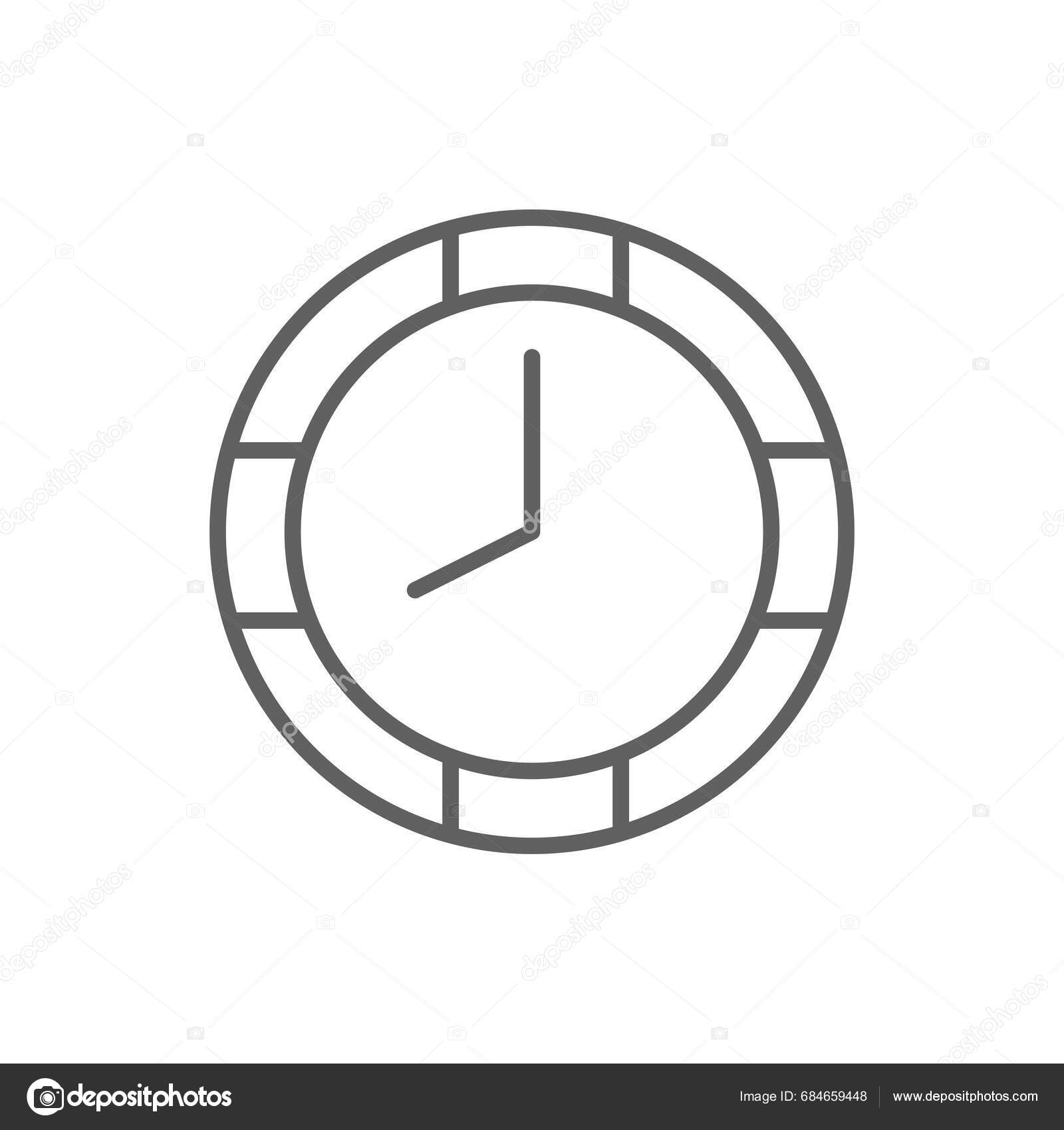 Timeline Business Icon Black Outline Style Time Chart Information Data ...