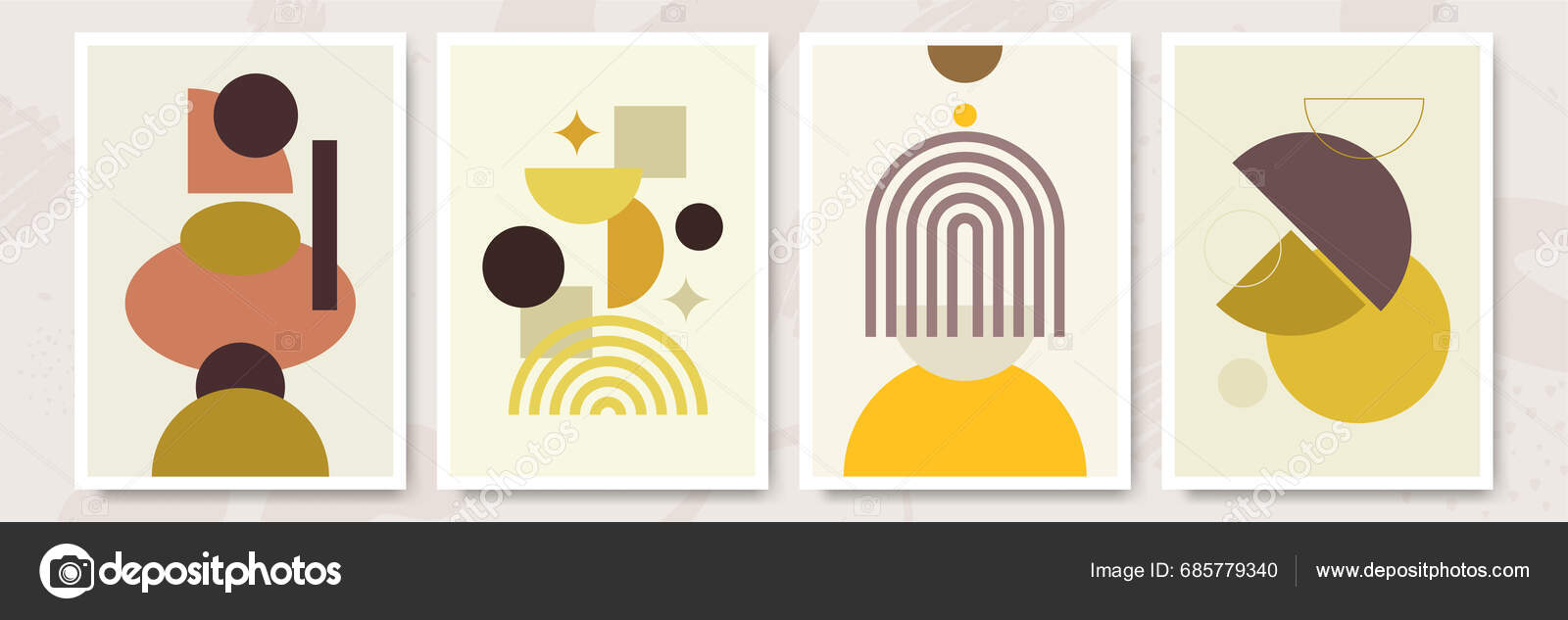 Collection Modern Arts Posters Abstract Shape Animals Plants Aesthetic ...