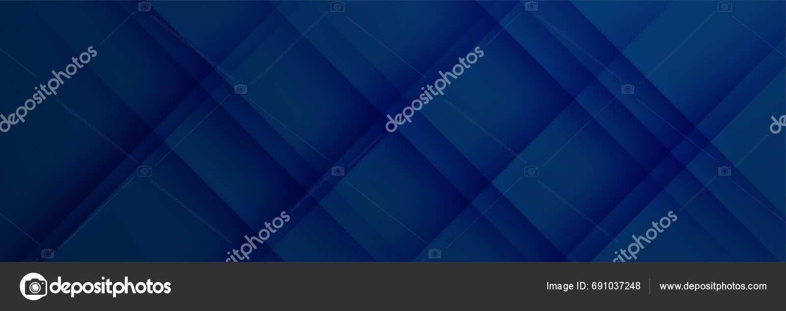 Abstract Blue Geometric Banner Design Background Stock Vector by ...