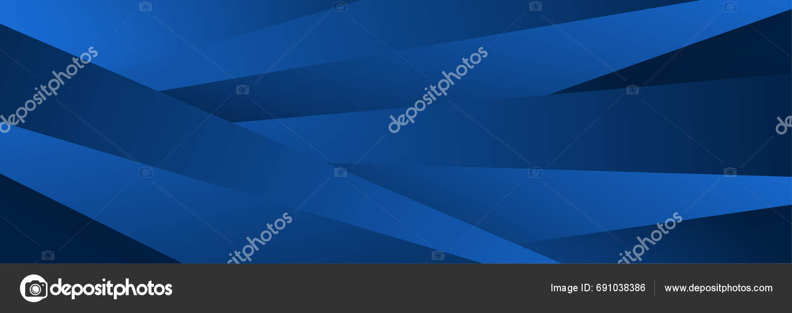 Modern Blue Abstract Web Banner Background Creative Design Stock Vector ...