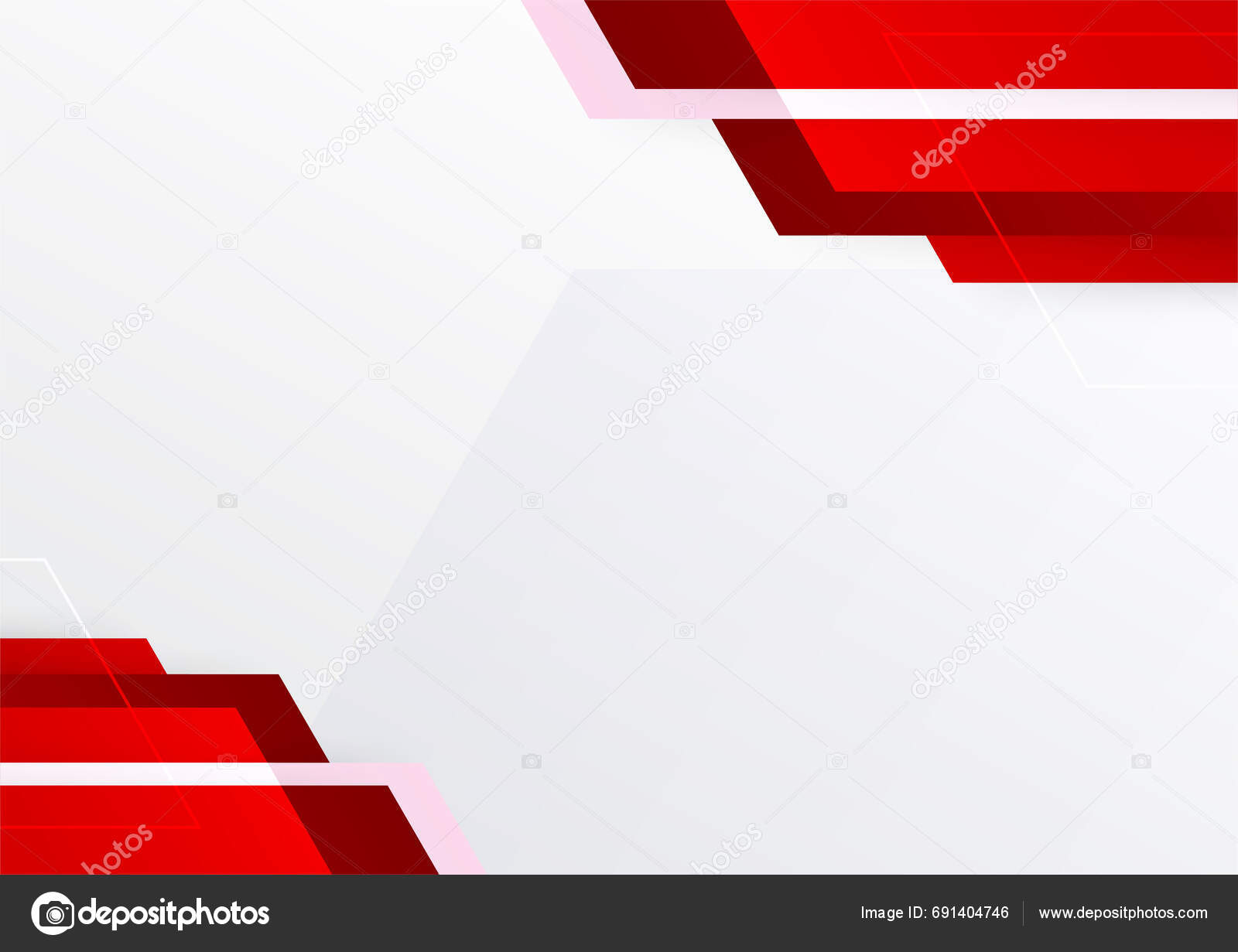 Modern Red White Abstract Background Business Presentation Design ...