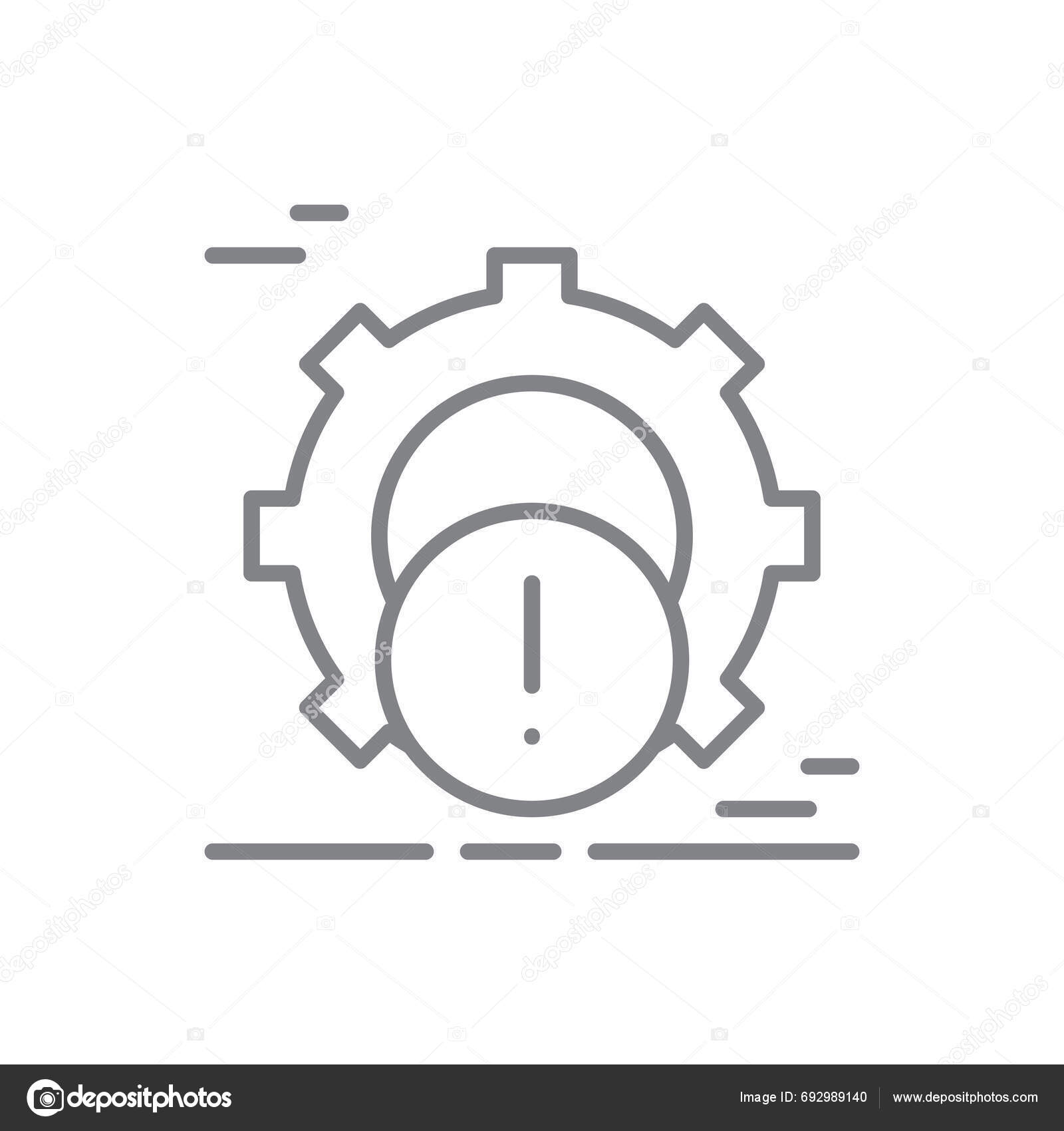Risk Management Crisis Management Icon Black Outline Style Process ...
