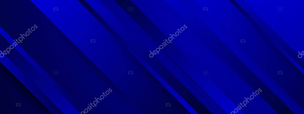Banner Azul Vector Arte Abstracto Con Formas Vector de stock por ...