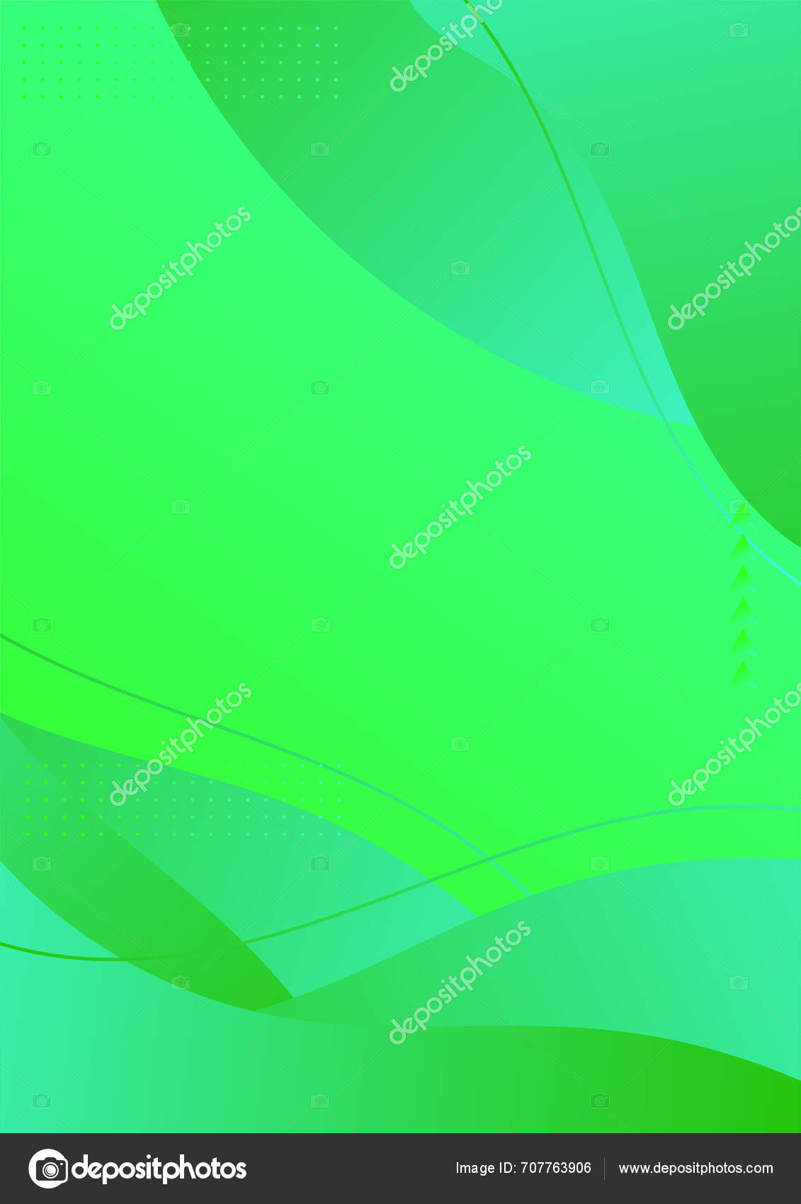 Green Annual Report Brochure Flyer Design Template Circles Style Vector ...