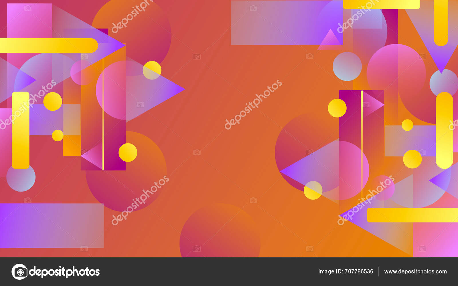 Vector Colourful Sizes Gradient Shape Background Stock Vector by ...