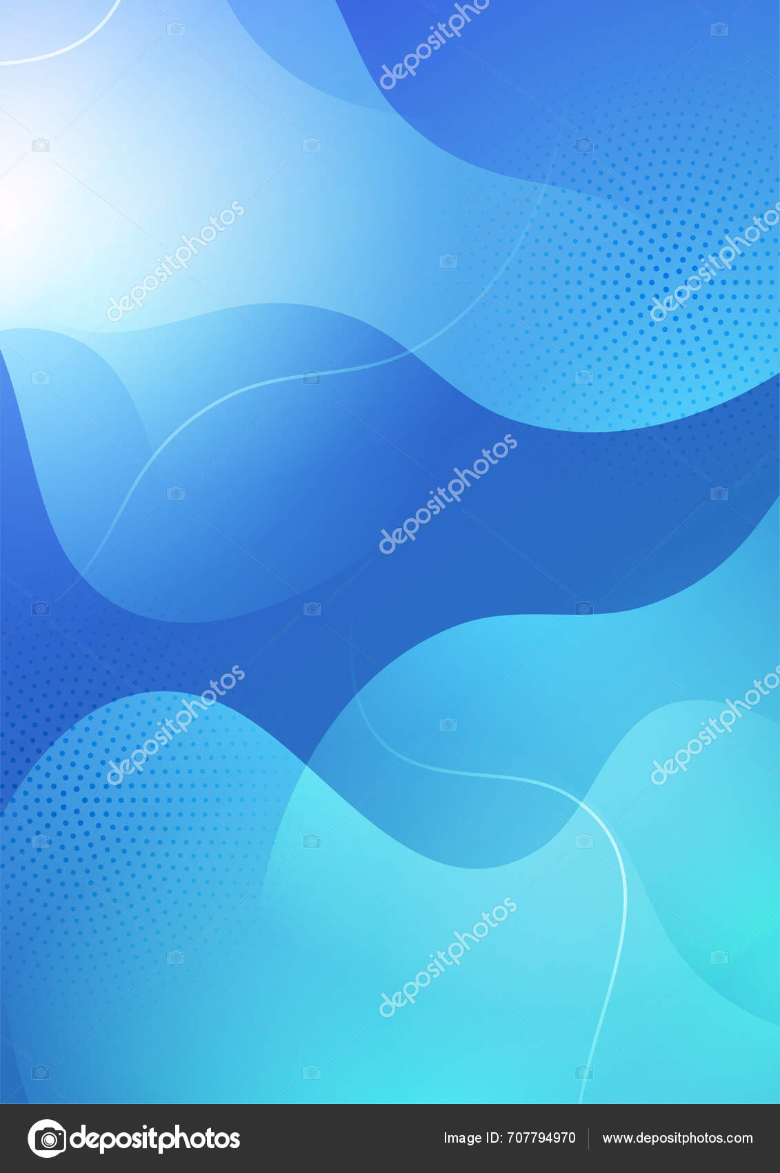 Blue Gradient Annual Report Brochure Flyer Design Template Circles ...