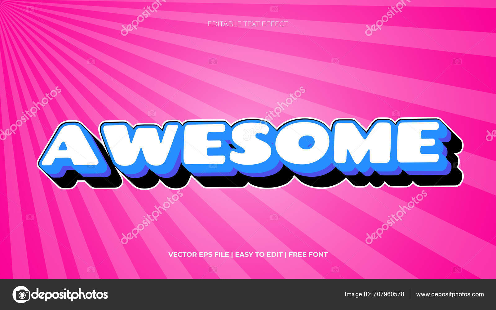 Title Text Comic Style Editable Text Effect Stock Vector by ©salmanalfa ...