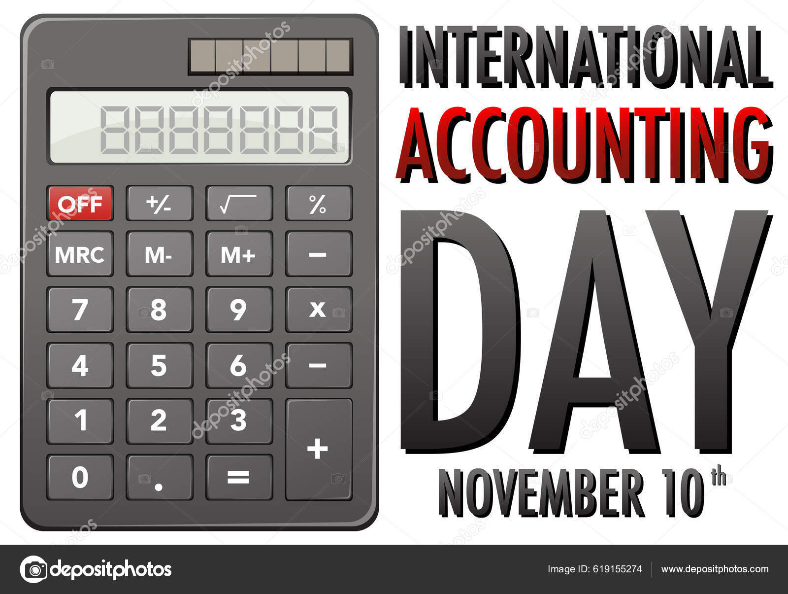 International Accounting Day Poster Design Illustration Stock Vector by ...