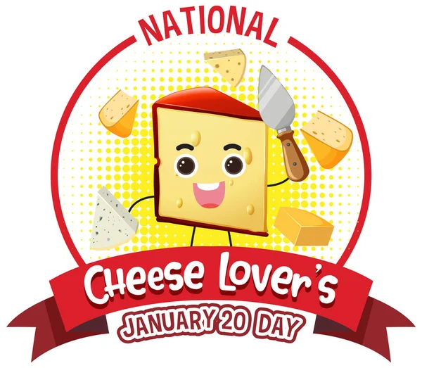 National Cheese Lovers Day Icon Illustration Stock Vector by ...