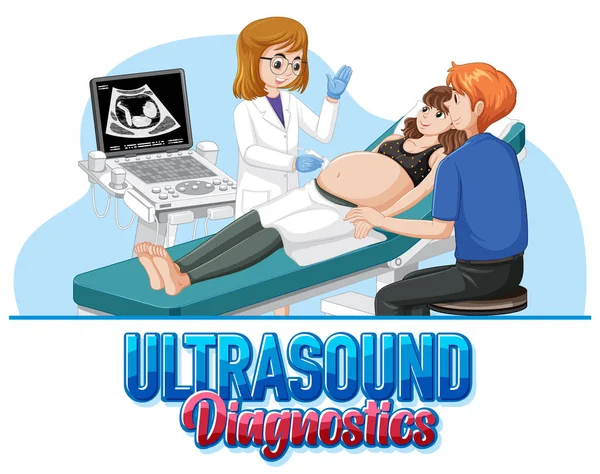 Ultrasound Pregnancy Banner Poster Design Illustration Stock Vector by ...