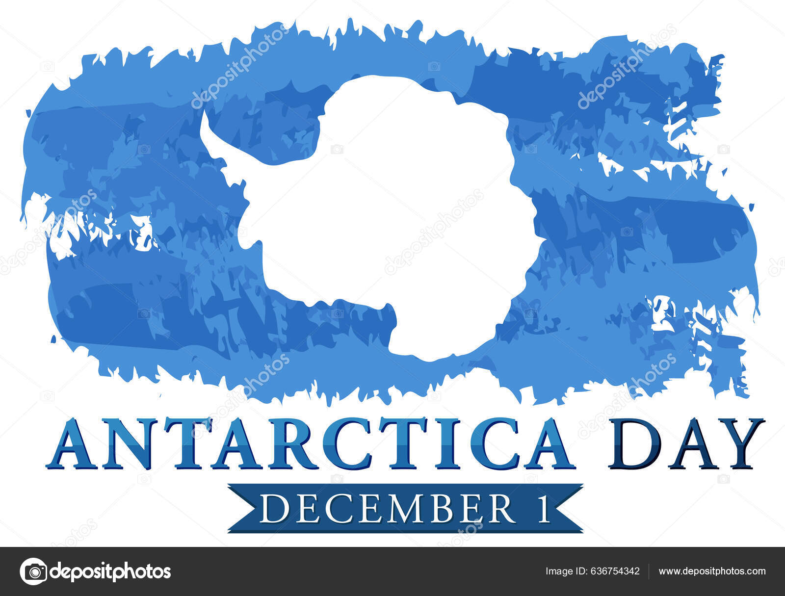 Antarctica Day Poster Template Illustration Stock Vector by ...