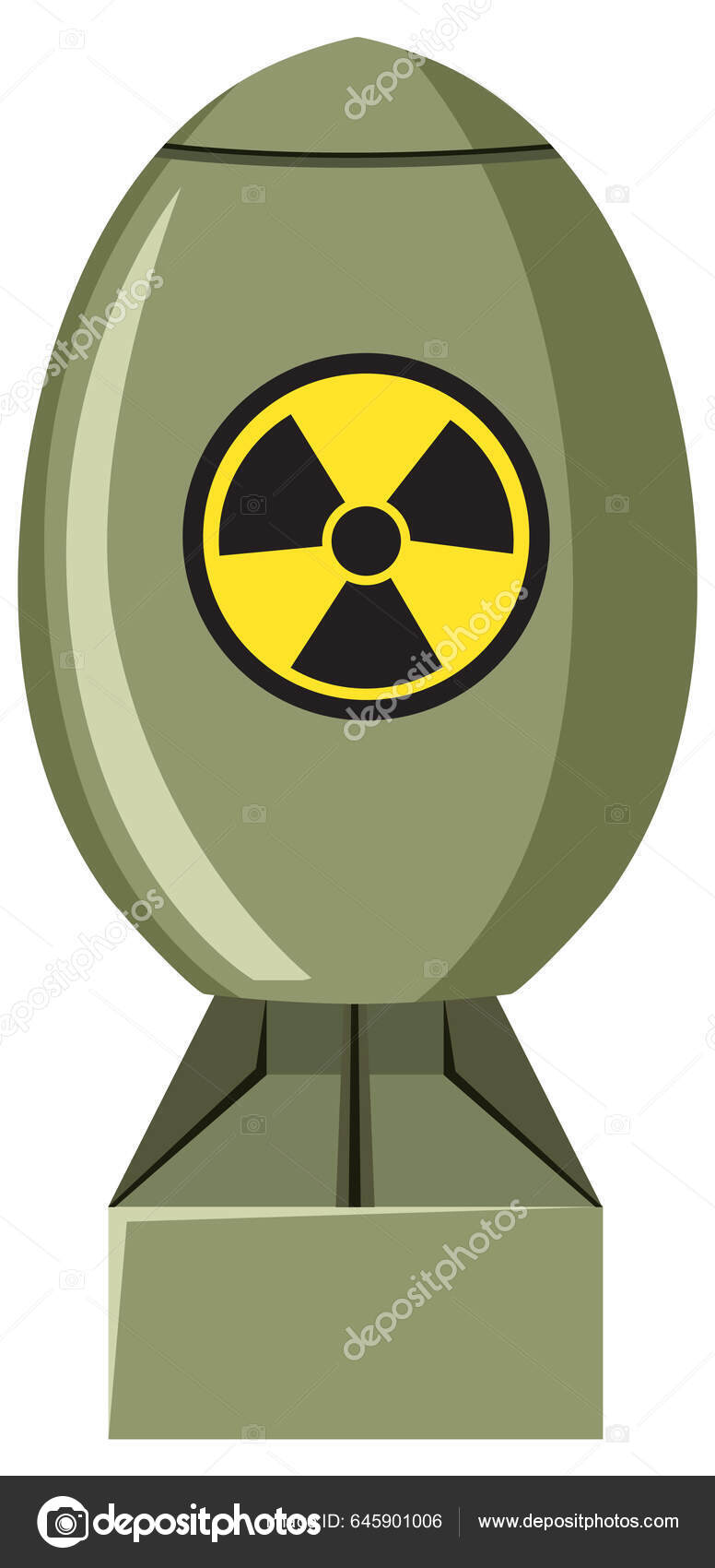 Nuclear Fission Bomb Plutonium Illustration Stock Vector by ...