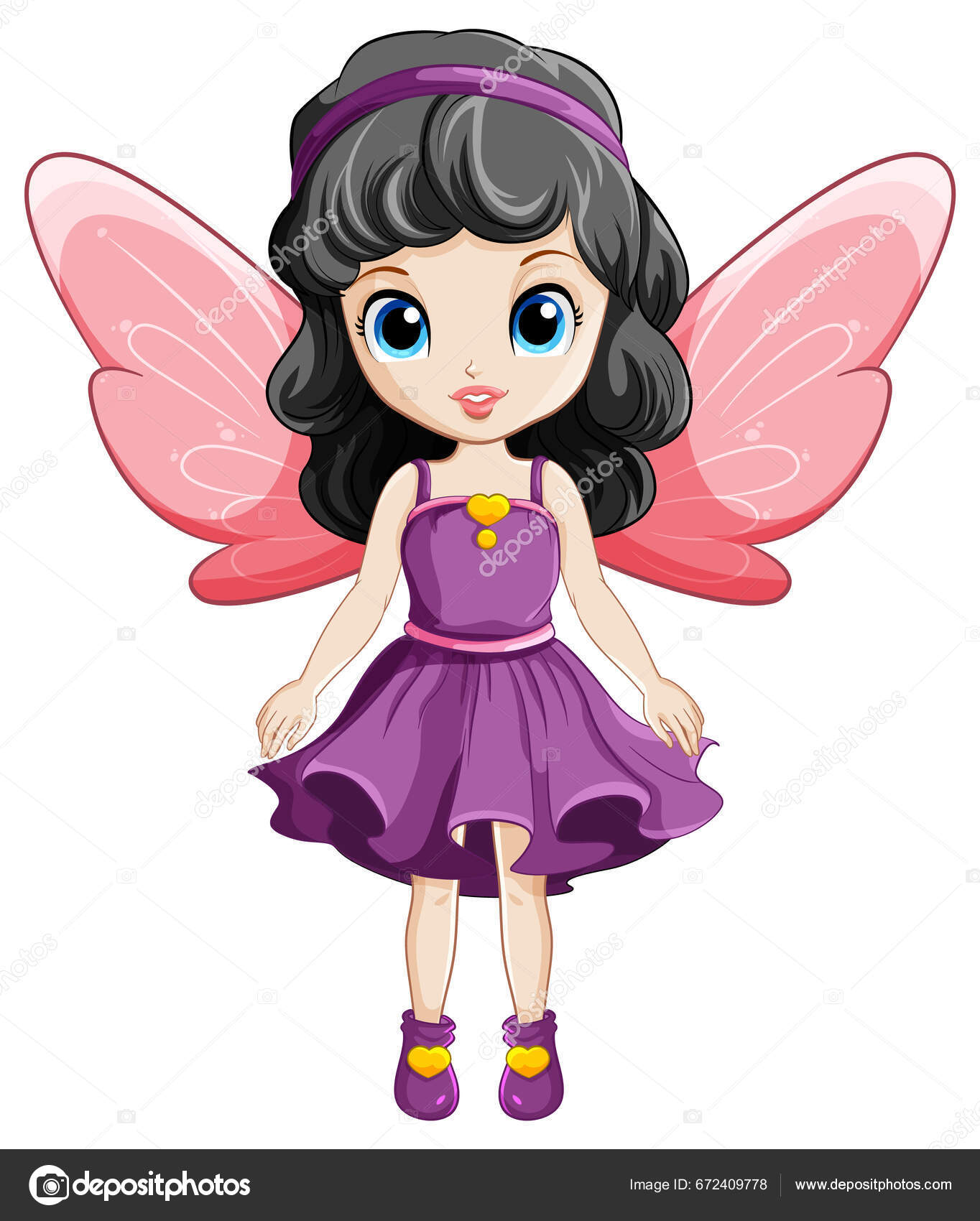 Cute Simple Cartoon Fairy Illustration Stock Vector by ©blueringmedia ...