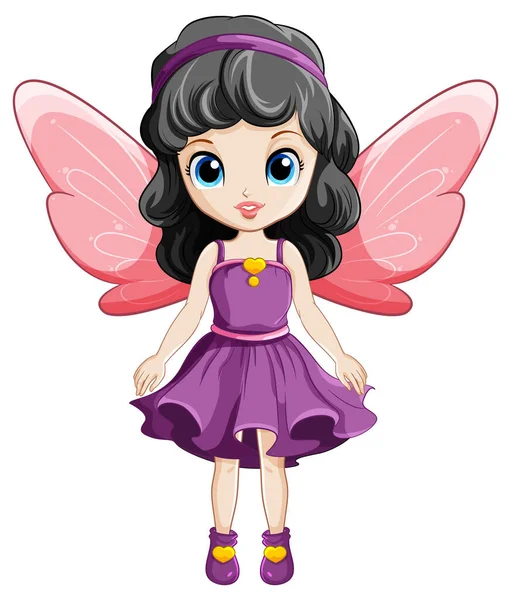 Una Ilustración Dibujos Animados Hadas Volando Sobre Cielo Lleno Nubes ...