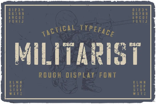Fonte letra militar imágenes de stock de arte vectorial | Depositphotos